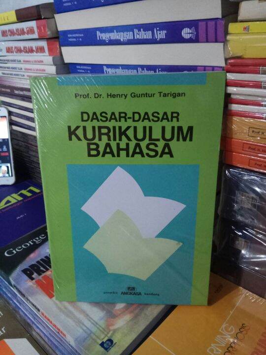 dasar dasar kurikulum bahasa by prof dr Henry Guntur tarigan | Lazada Indonesia