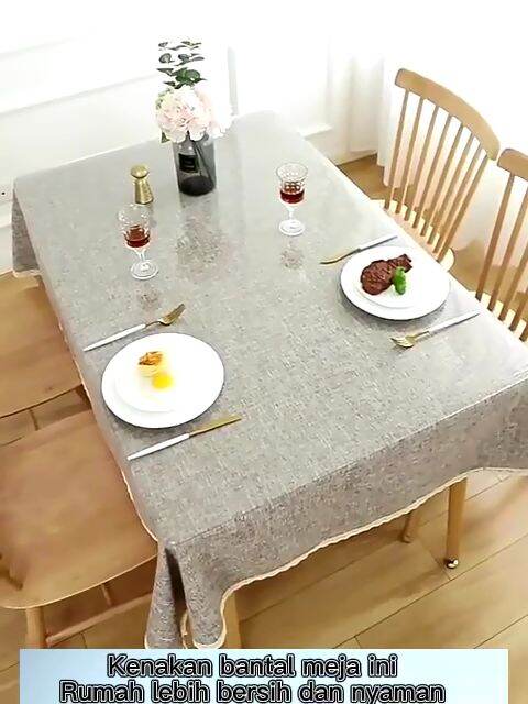 2mm Taplak Meja Waterproof Plastik Meja Makan Bening Tebal Alas Meja ...