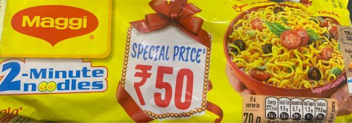 Maggi 2 Minute Noodles - Masala 70g x 4 {Made in India} 280G | Lazada PH