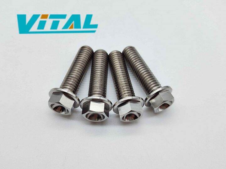 1pc Vitaltitanium Titanium Bolt M10 x 36mm Thread Pitch 1.5 Hex Head ...