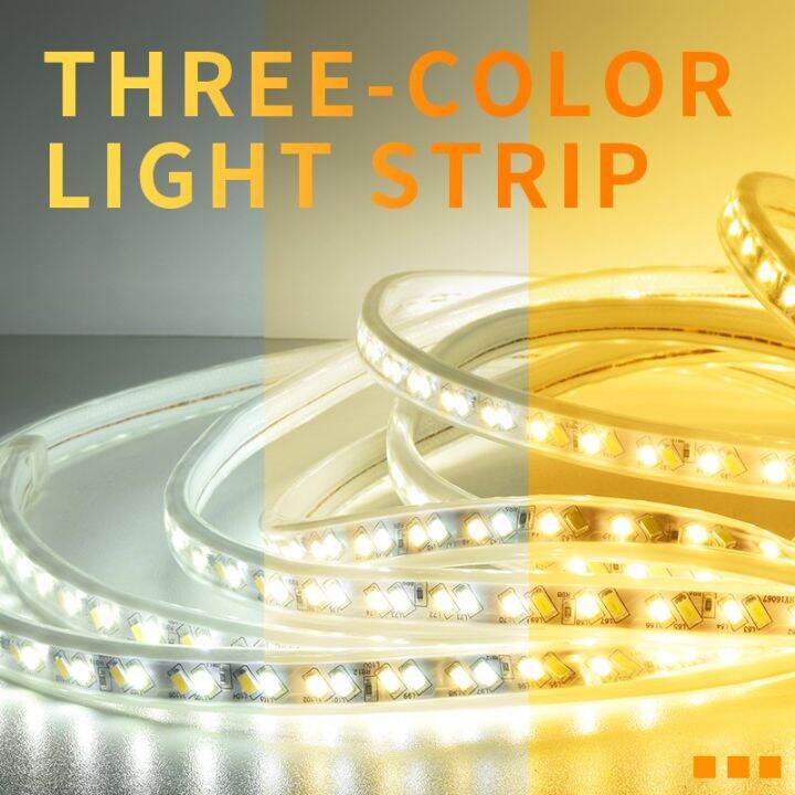 ONEFIRE SMD5730 LED Strip Lights for Ceiling Living Room 220V Tricolor ...
