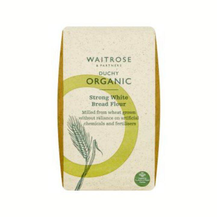 Organic Strong White Bread Flour (Waitrose Brand) 1.5 Kg. แป้งสาลี ...