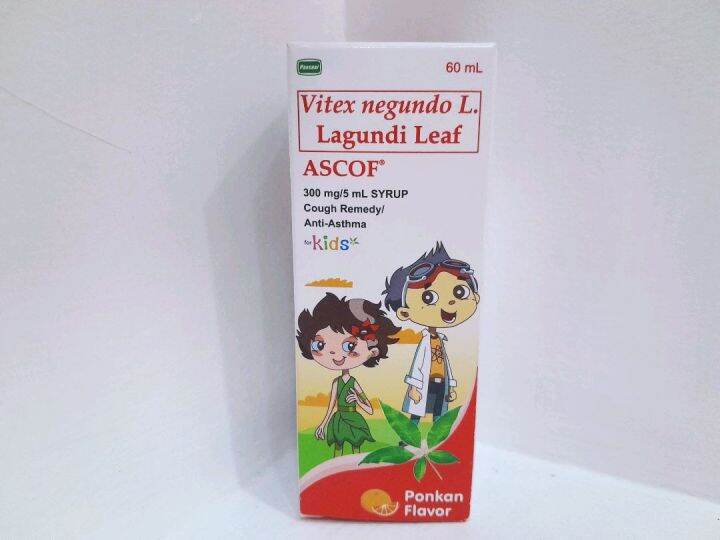 Ascof kids 300mg Ponkan syrup 60ml | Lazada PH