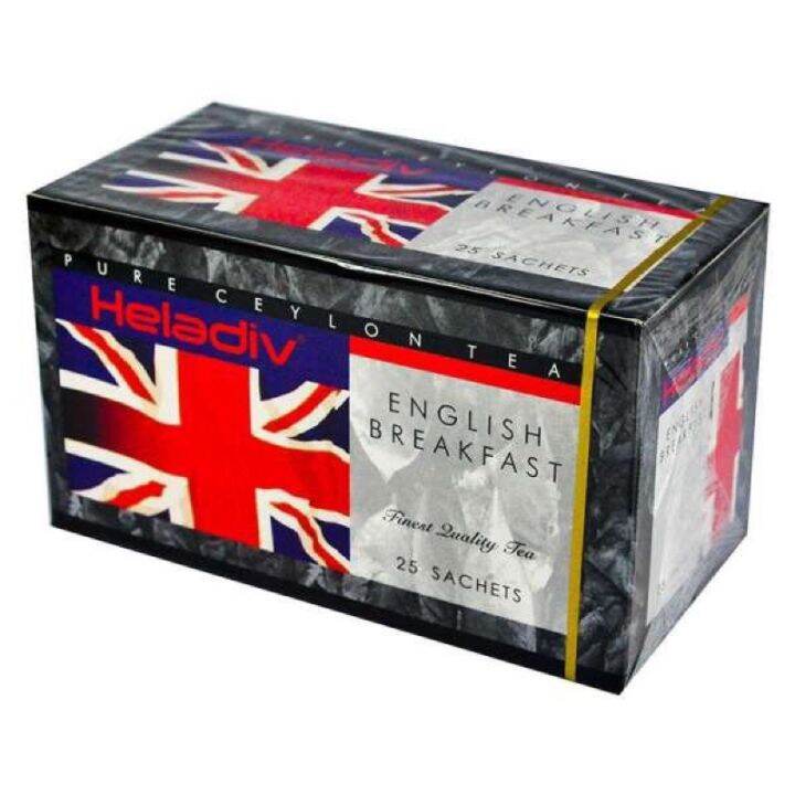 Heladiv Pure Ceylon tea English Breakfast ชาอังกฤษ ผลิตจากชาซีลอน 100% จากประเทศศรีลังกา 25 ซอง ...