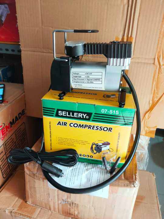 Kompresor angin mini SELLERY 07-515 colok lighter mobil arus DC Air ...