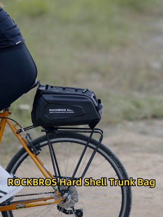 【Local Delivery】ROCKBROS Hard Shell Bike Trunk Bag 9L Big Capacity MTB ...