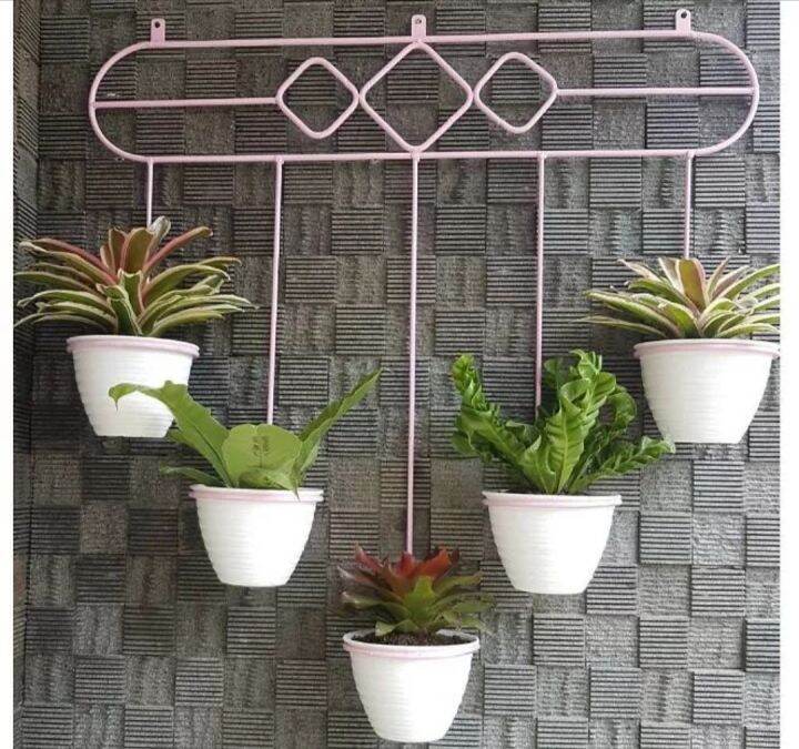 rak pot bunga dinding diameter lubang 15 cm rak cantik | Lazada Indonesia