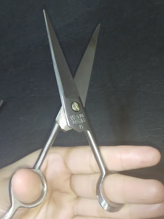 ORIGINAL PURE ASERO TABACO MADE BARBER SCISSOR SIZE 6" | Lazada PH