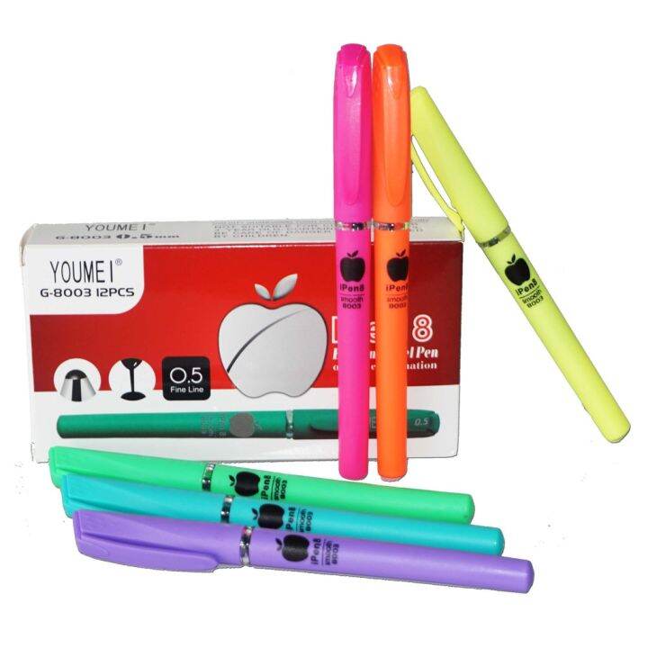 1box/ 12 pcs i pen apple gel ink school supplies | Lazada PH