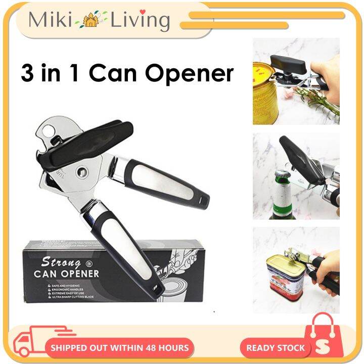 MIKI 3 in 1 Can Opener / Stainless Steel Bottle and Tin Opener ...