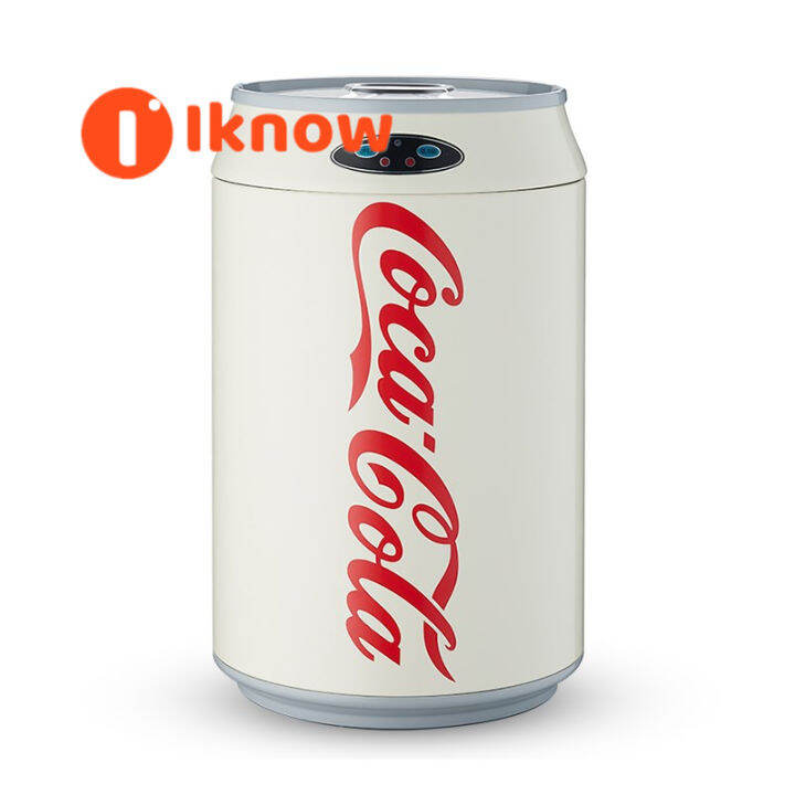 I know Coca-Cola Style Creative Smart Trash Can for Home Use, Automatic ...