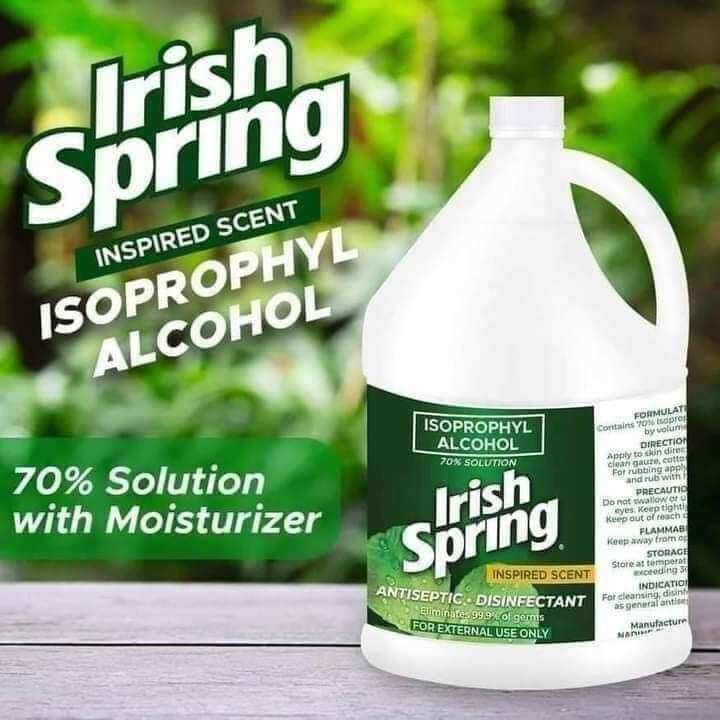 Irish Spring Alcohol Isopropyl 70% Solutions with Moisturizer | Lazada PH
