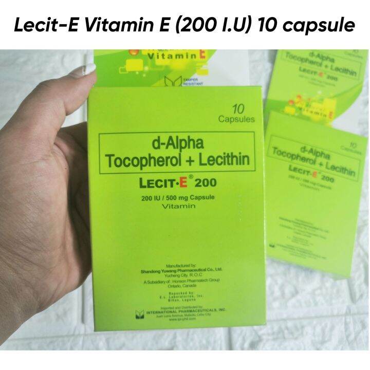 Lecit-E Vitamin E (200 I.U capsule) Natural Vit. E | Lazada PH