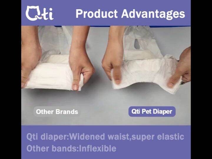 Pet Diaper Qti Female Dog Cat Diapers Kitten Puppy Disposable Pet Mat ...