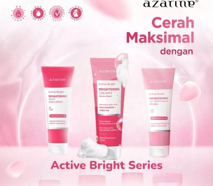 AZARINE ACTIVE BRIGHT SERIES / BRIGHTENIG CREAMY FACIAL FOAM ...
