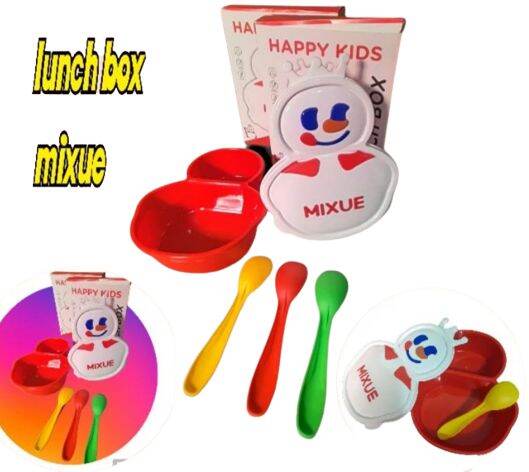 GG - Lunch Box Mixue / Tepak Makan Mixue Plus Sendok / Kotak Makan ...