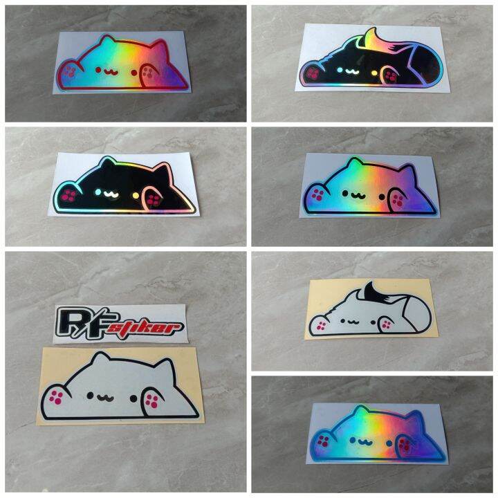 Sticker kucing viral stiker kucing lucu viral stiker motor murah ...