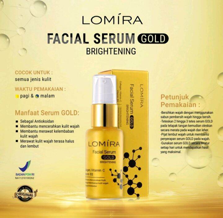 SERUM GOLD LOMIRA 20ML/COD/ORI | Lazada Indonesia