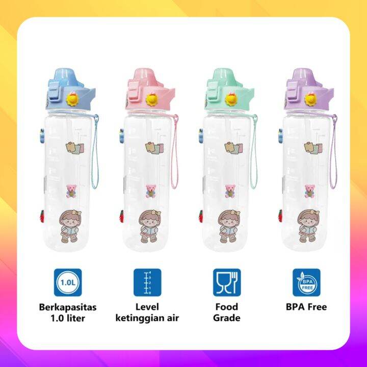 Botol Minum 1000ml | Boto Minuman GRATIS Stiker 2D+3D | Botol Minum ... Botol Minum 1000ml | Boto Minuman GRATIS Stiker 2D+3D | Botol Minum ...