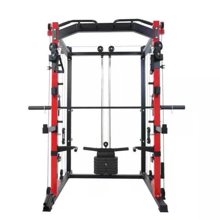 Multi Smith Machine Home Gym Power Cage Total Body Training System with ...