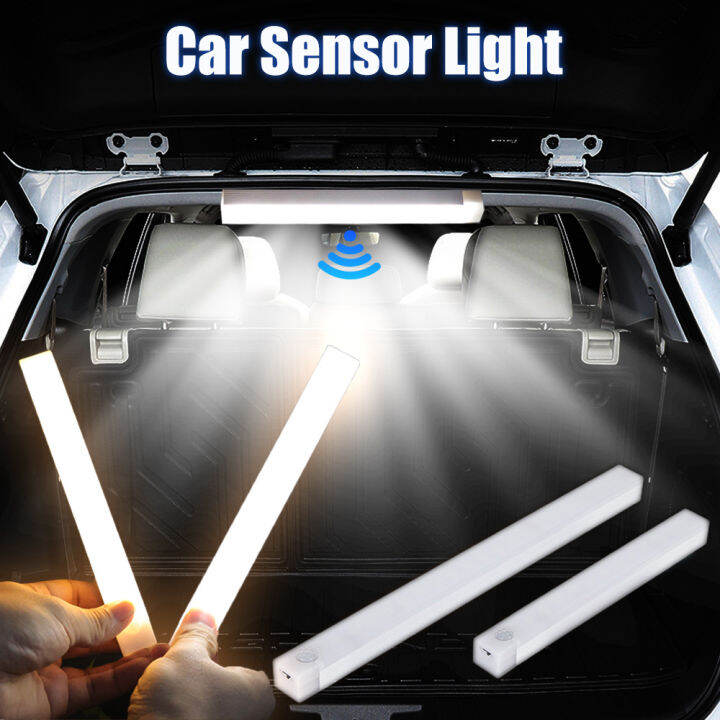 Universal Car Sensor Light For Floor Trunk Hood USB Rechargeable ...