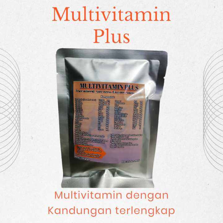 Multivitamin plus 100 gram / vitamin ikan / multivitamin plus / multivitamin / vitamin C ...