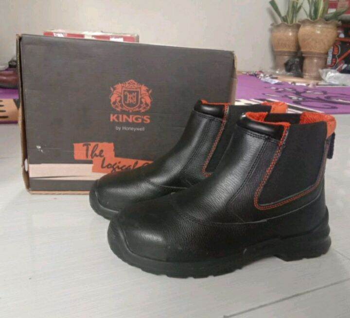 Sepatu Safety King's Original Kwd 106 X / Model slip on 6 inch, Sepatu ...