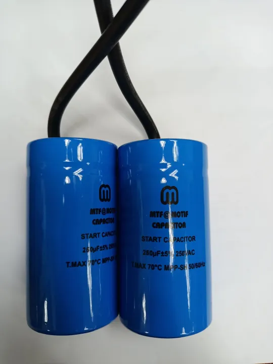 MTF Starting Capacitor 250Vac 250UF With Cable(42X80MM) | Lazada