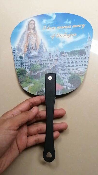 Plastic Pamaypay hand fan with handle paypay | Mama Mary Design Simala ...