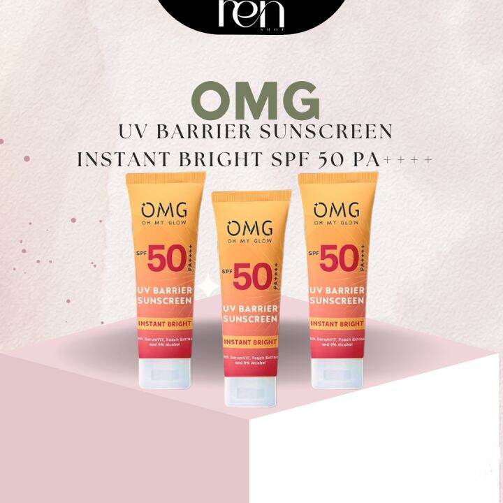 OMG UV Barrier Sunscreen Instant Bright SPF 50 PA++++ | Lazada Indonesia