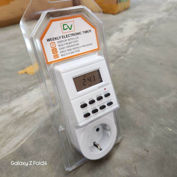 stopkontak timer digital DV pengatur waktu otomatis | Lazada Indonesia
