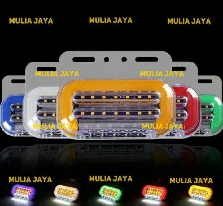 Lampu Samping Bak LED Sein Running 24 Volt Oval | Lazada Indonesia