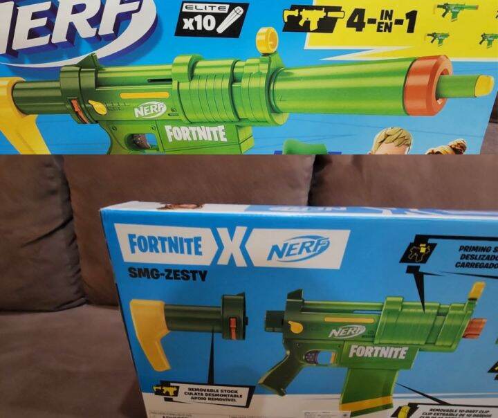 NERF FORTNITE SMG-ZESTY X10 ELITE 4-IN-1 | Lazada PH