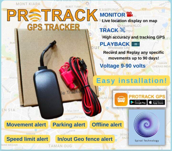 Authentic Protrack GPS Tracker (can monitor with Apps & website) | Lazada