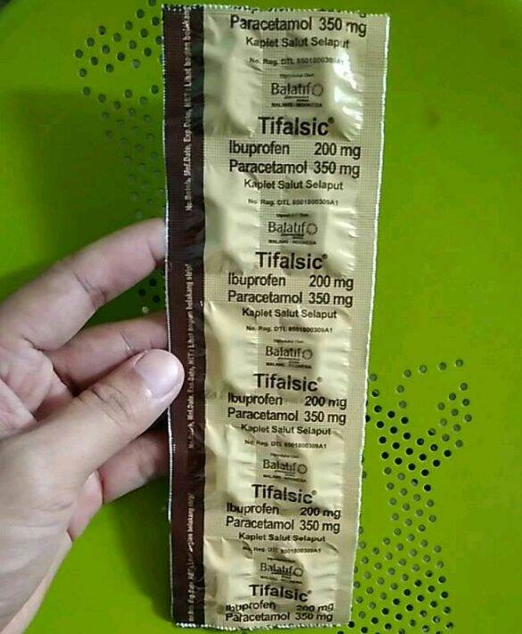 Tifalsic® Kaplet (Obat Sakit/Nyeri Kepala, Gigi, Haid, Demam, Otot ...