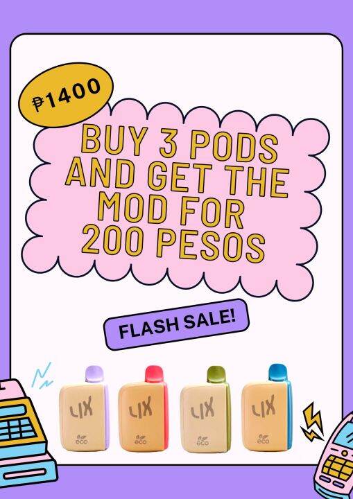 LIX ECO PODS (BUY 3 PODS+1 MOD) | Lazada PH