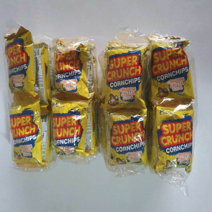 4 Pack Super Crunch Corn Chips Yellow Cheddar Cheese Flavor | Lazada PH