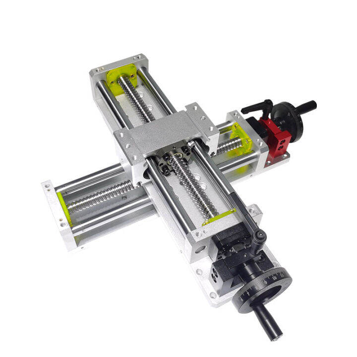 CNC Sliding Table Optical Axis Linear Guide Xy Axis Manual Cross ...