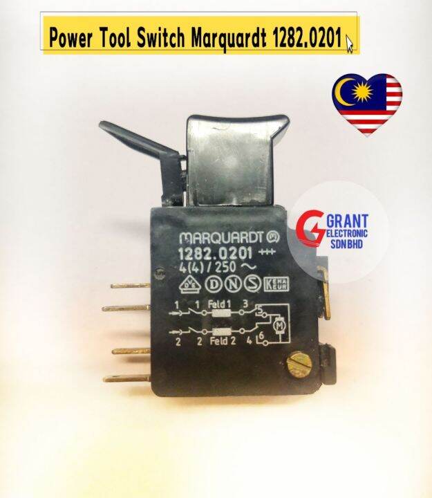 Power Tool Switch Marquardt 1282.0201 Aeg/Kango/Milwaukee/Black ...