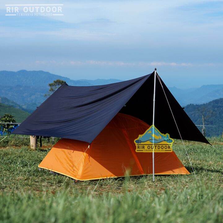 FLYSHEET TENDA 3X4 FLYSHEET RIR TRAPTEEN PENUTUP TENDA WATERPROOF BIVAK ...