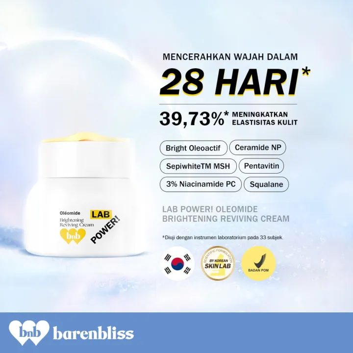 BNB Barenbliss Meta-Glow Lab Power! Oleomide Brightening Korea Reviving Cream | Lazada Indonesia