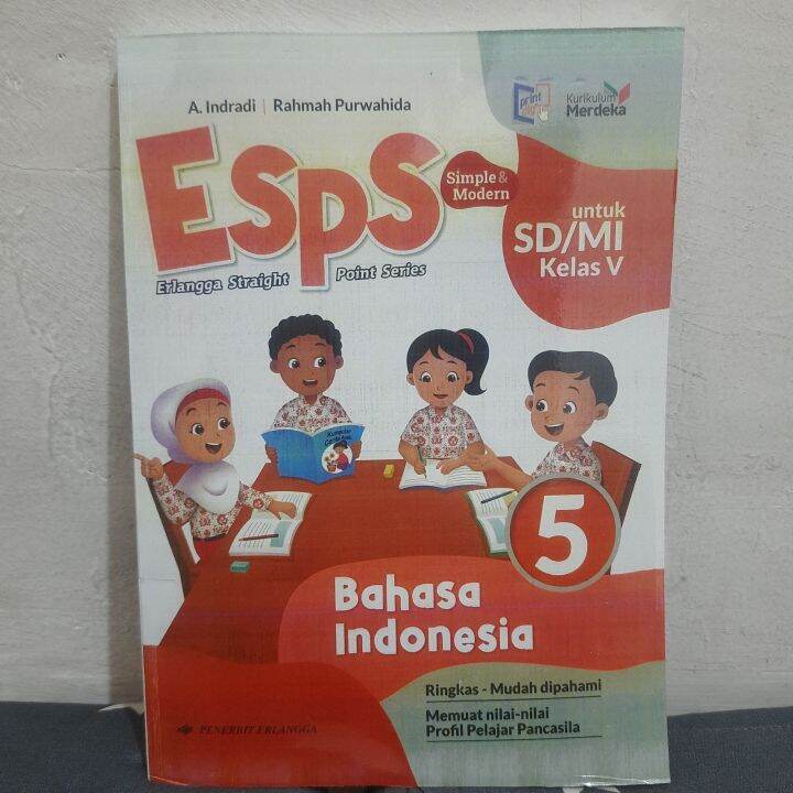 EsPs Bahasa Indonesia kelas 5 SD/MI Kurikulum merdeka erlangga | Lazada Indonesia