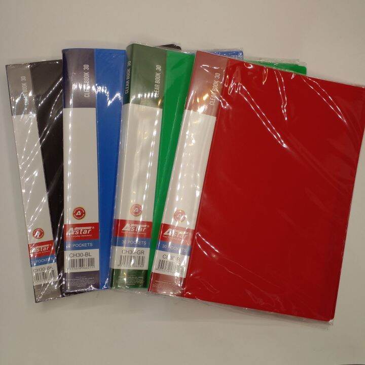 ASTAR Document Clear Book / Holder A4 Ch30(30pockets) | Lazada