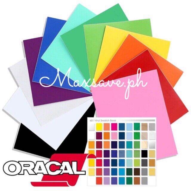 Authentic Oracal 651 Vinyl Sticker A4 Bond Paper size (Made in USA ...