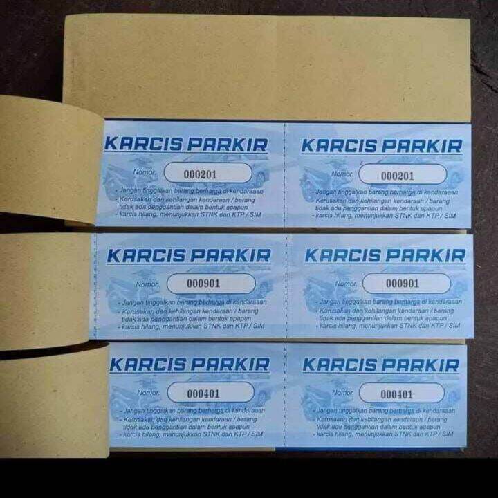 KARCIS PARKIR SATUAN | Lazada Indonesia