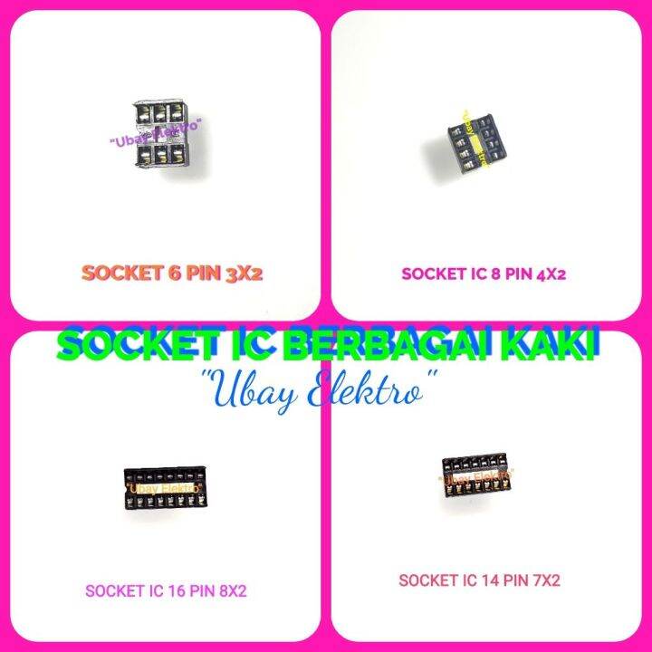 (10 pcs)Socket IC berbagai jenis kaki socket | Lazada Indonesia