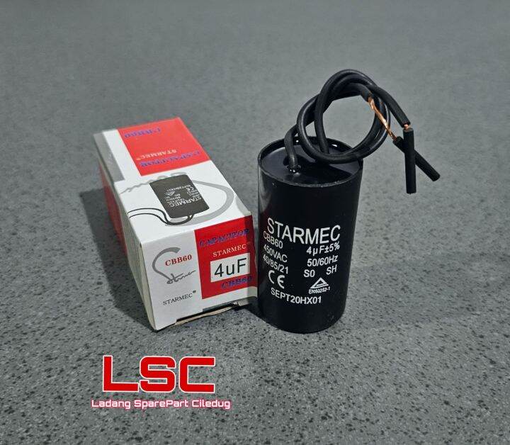 Kapasitor 4 Uf SMC Capasitor 4Uf Mikro Farad Mesin Cuci | Lazada Indonesia