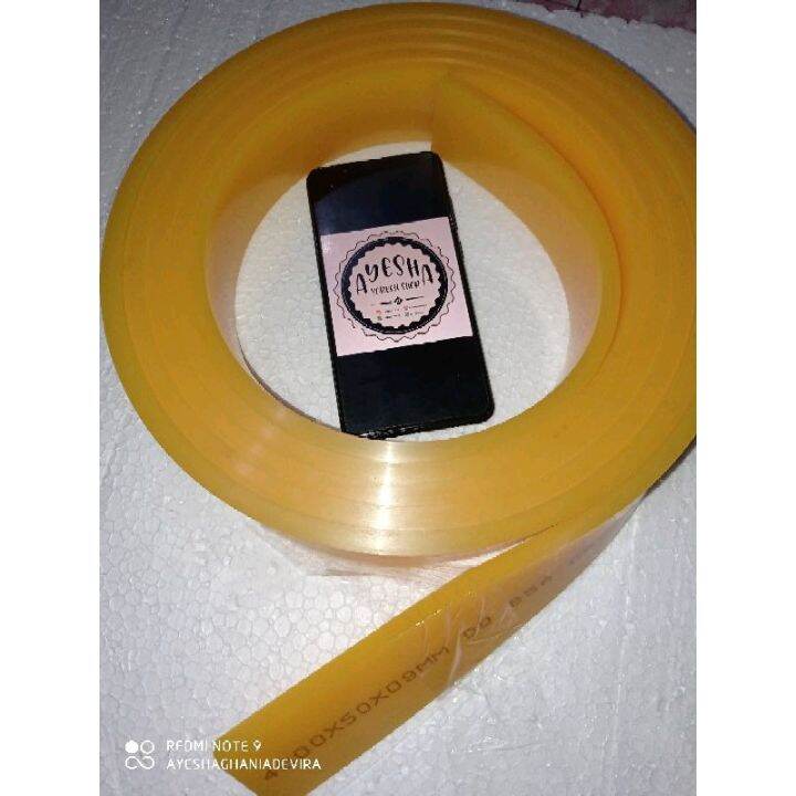 KARET RAKEL SABLON KUNING PAPAK 50MMX9MM PER CM | Lazada Indonesia