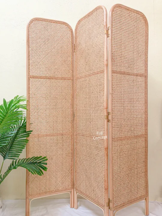 ROUND WEBBING Rattan Divider | Room Divider | Korean Style Divider ...