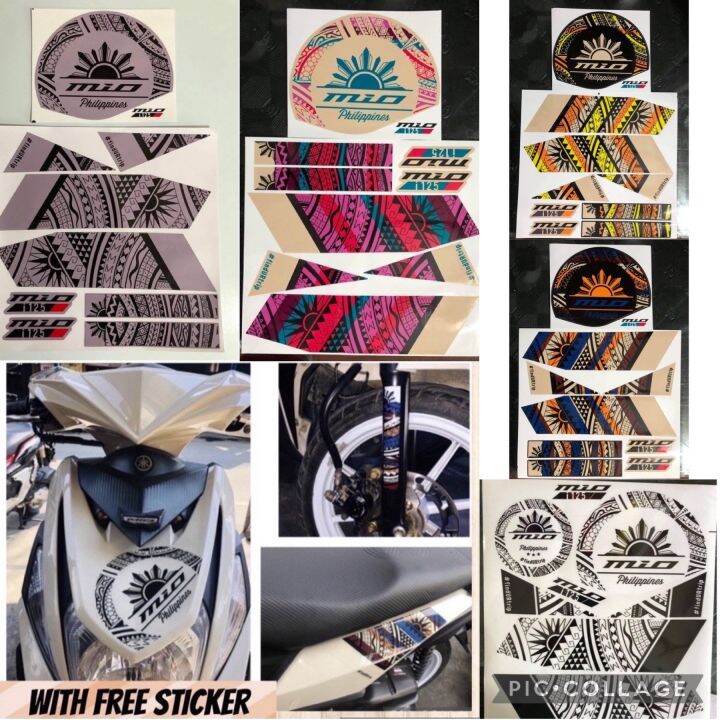 MIO i125 M3 #findurtrip SET DECALS PRINTED LAMINATED | Lazada PH